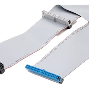 IDE 40-Pin Male to Female Hard Drive Extension Cable 6 inch Flat Ribbon ...