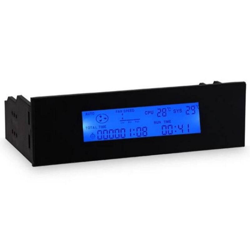 PC Case 5 25" Bay Front Panel temperature controller LCD Display fan