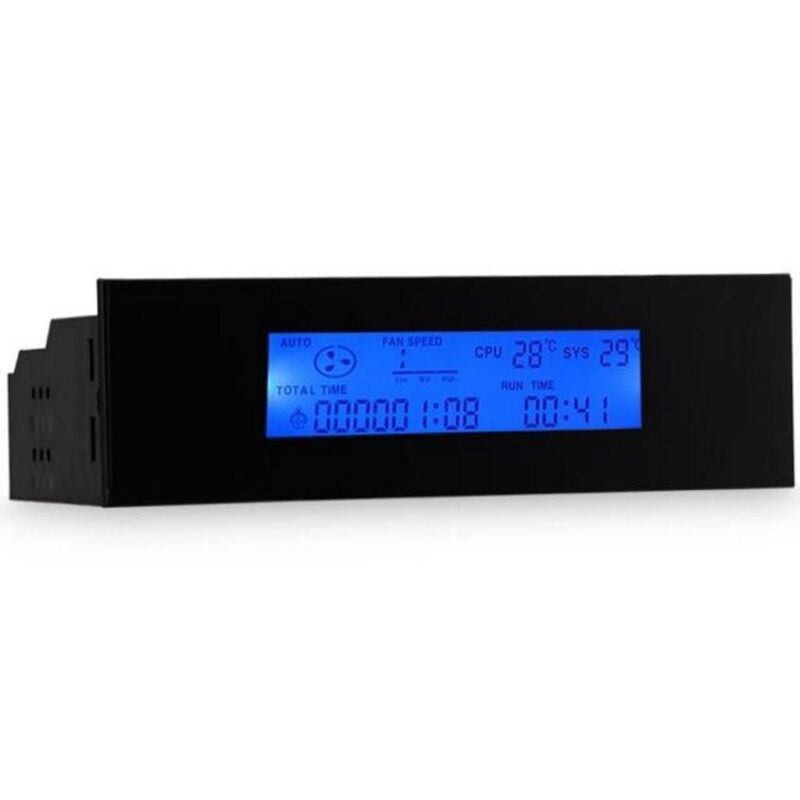 PC Case 5 25" Bay Front Panel temperature controller LCD Display fan