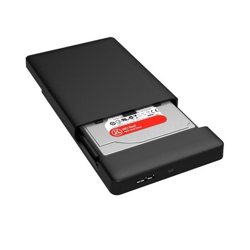 External Hard Drive Enclosure USB 3.0 For 2.5" SATA HDD & SSD – Black