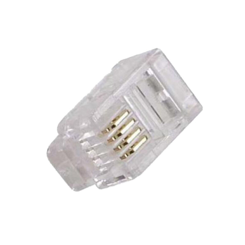 RJ11 Plug Round Solid Connector 50 Piece | I.T. Megabyte Computers