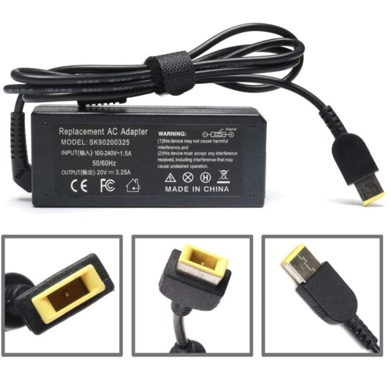 Lenovo Thinkpad Laptop Charger USB Tip 65W 20V 3.25A