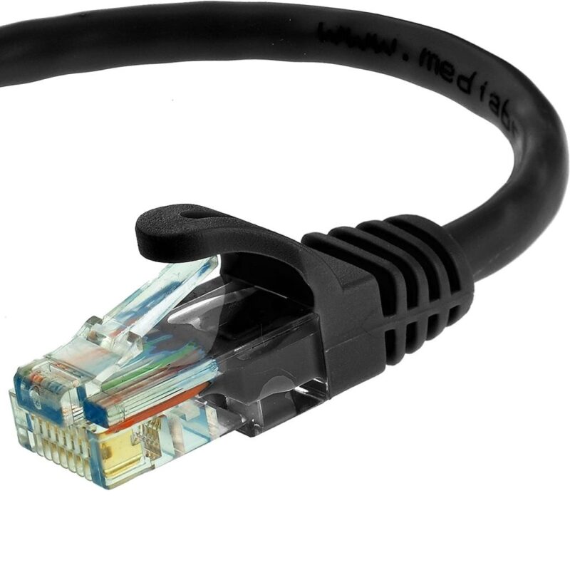 Mediabridge CAT6 Ethernet Cable. Color: Black,10 Meter