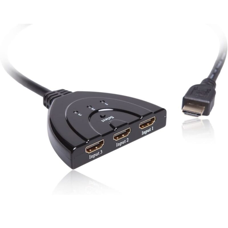 3 Port HDMI Switch With 1.5 Feet Cable | I.T. Megabyte Computers