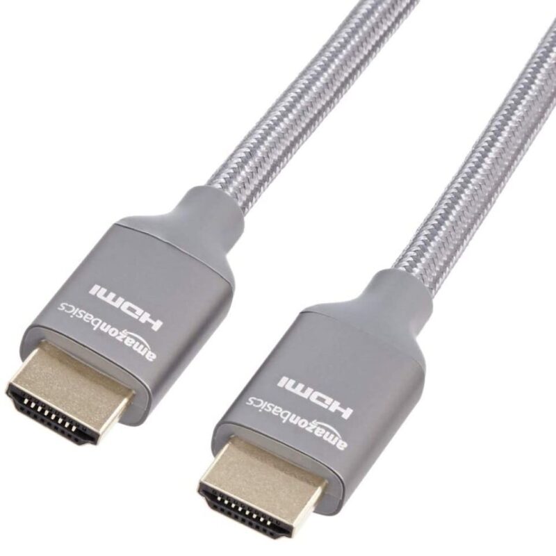 AmazonBasics 48Gbps High-Speed 8K HDMI Cable - Dark Gray - 3 Meter