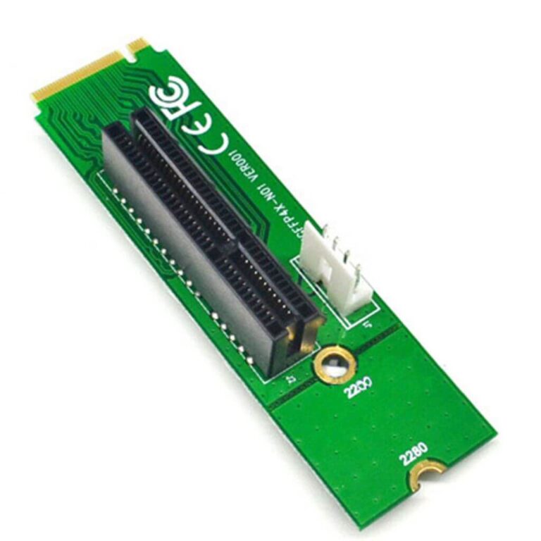 M.2 To PCIe 4X Riser Card Male To Female PCIE Multiplier