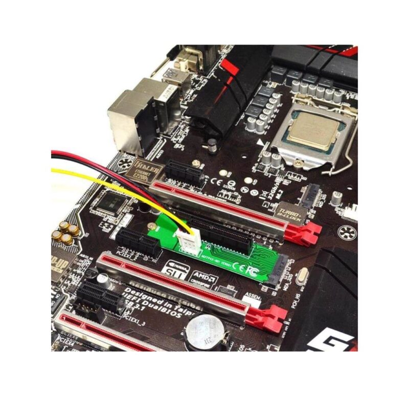 M.2 To PCIe 4X Riser Card Male To Female PCIE Multiplier