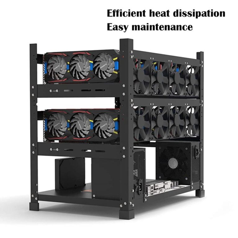 Stackable Open Mining Rig Frame 12 GPU Frame ETH - ETC - ZEC