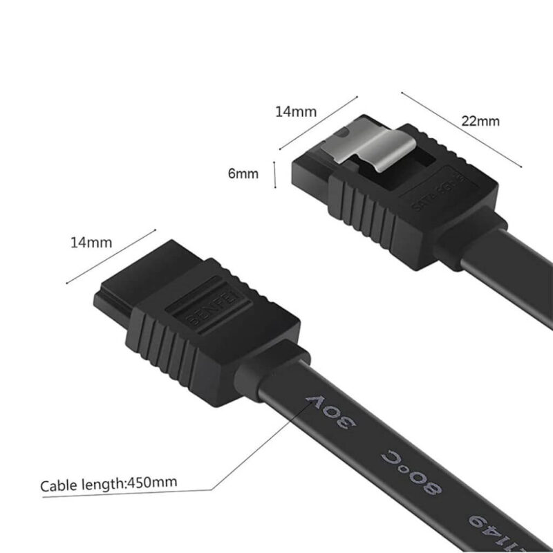 SATA Cable III, BENFEI SATA Cable III 6Gbps Straight HDD Data Cable