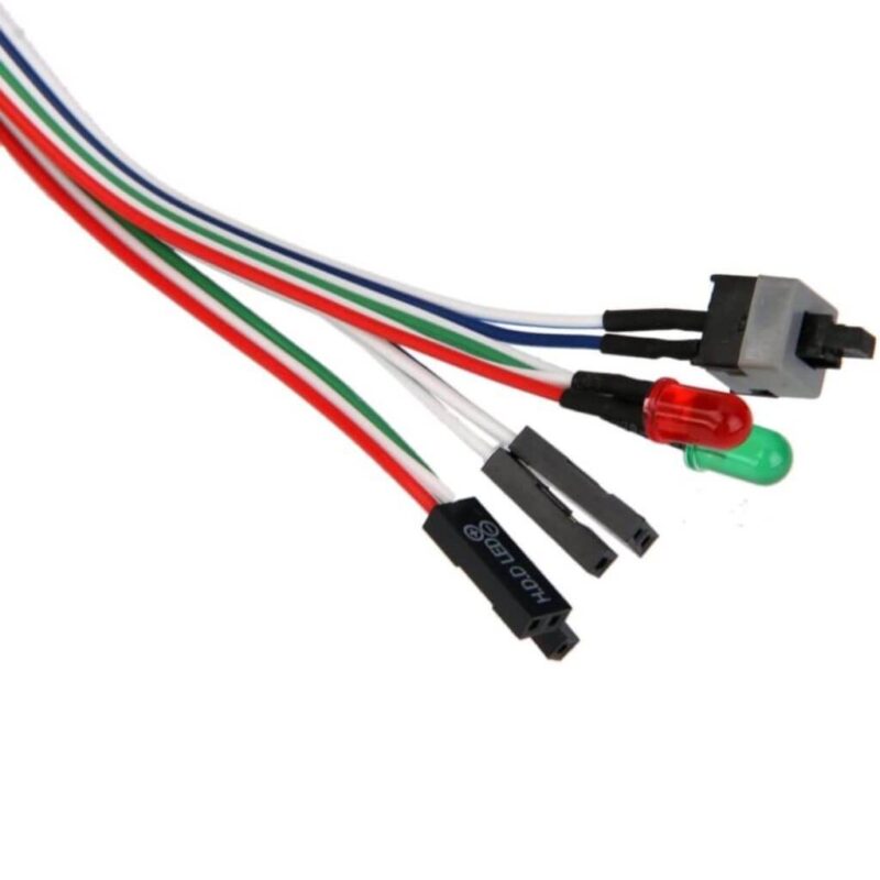 ATX PC Computer Motherboard Power Cable Switch On/Off/Reset