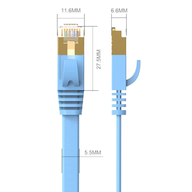 Orico CAT7 10000Mbps Flat Ethernet Cable – PUG-C7B – 3 Meter