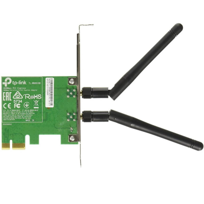 TP-Link N300 PCIe WiFi Card TL-WN881ND Wireless Network