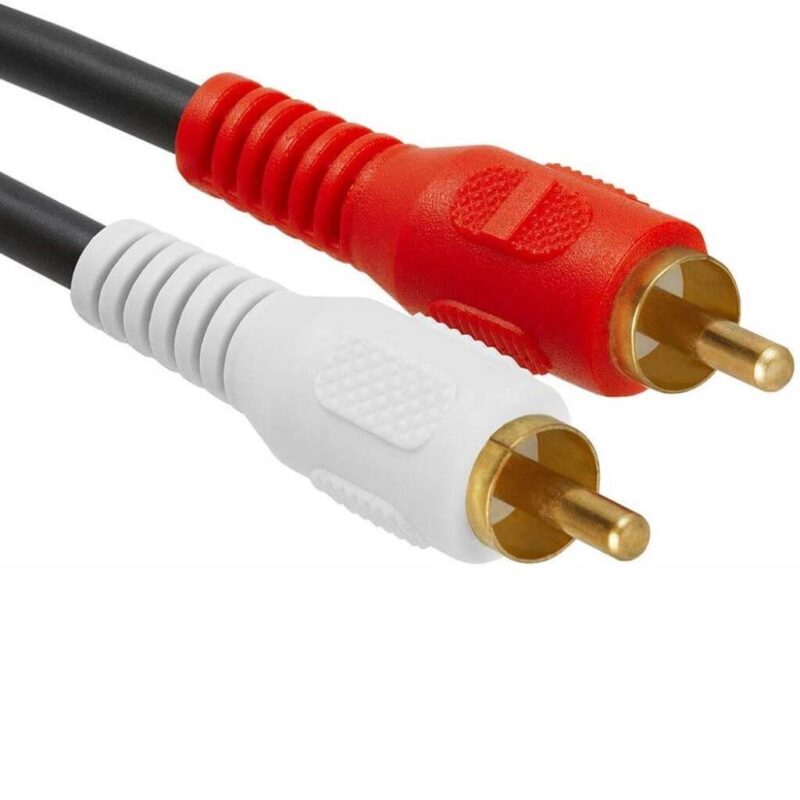 Audio Cable 3.5mm Stereo Mini Plug To 2x RCA Plugs