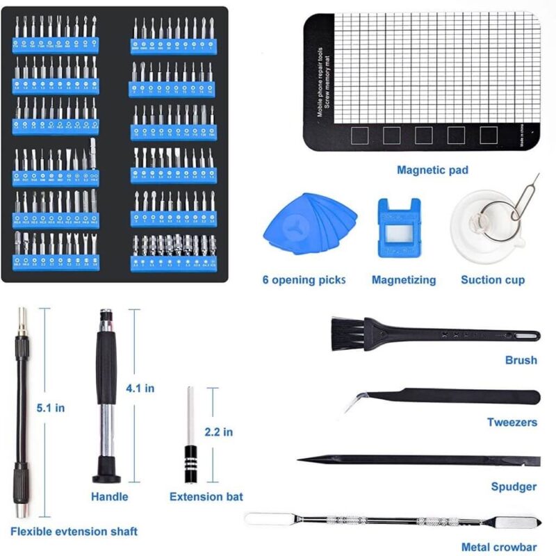 Sharden Precision Screwdriver Set 140 In 1 Magnetic Professional Tool Kit