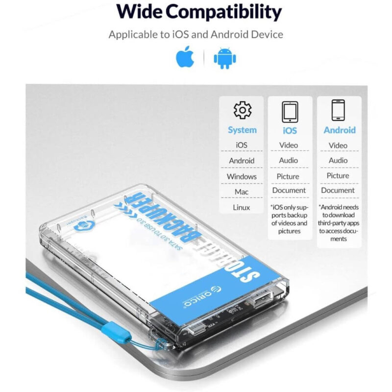 Orico Backuper Easy Your Backup For Phone SATA 3.0 To USB 3.0 Storage ...