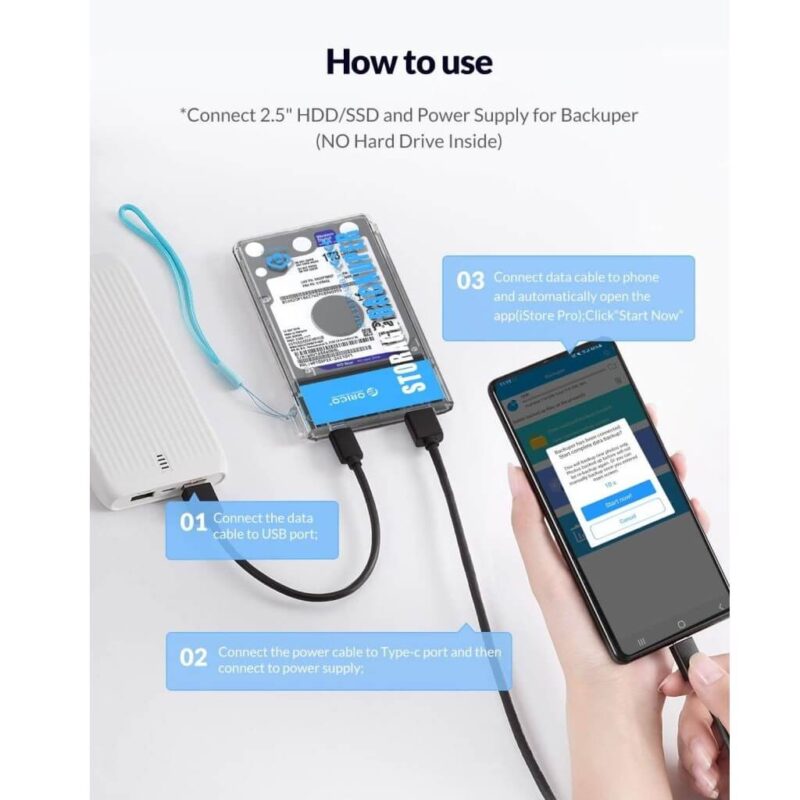 Orico Backuper Easy Your Backup For Phone SATA 3.0 To USB 3.0 Storage ...