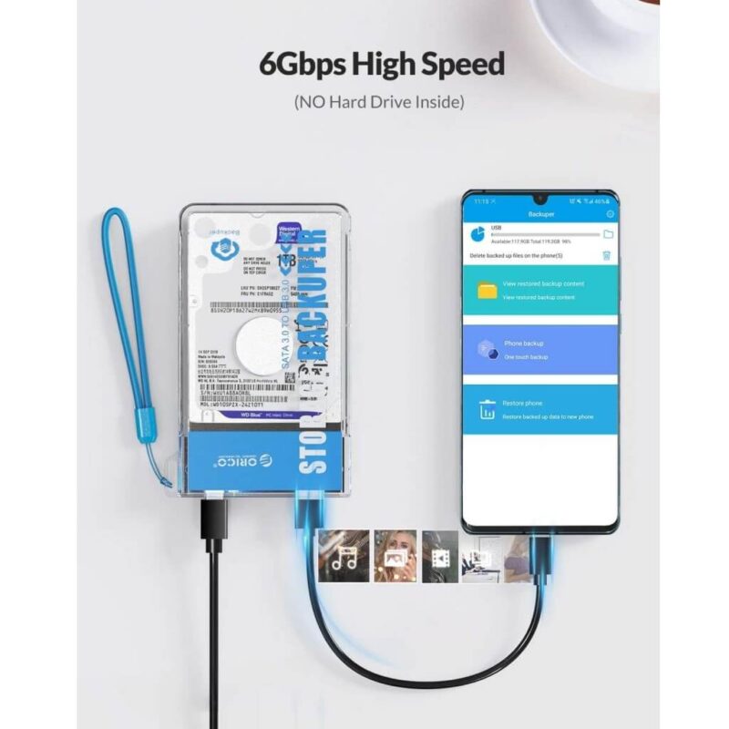Orico Backuper Easy Your Backup For Phone SATA 3.0 To USB 3.0 Storage ...