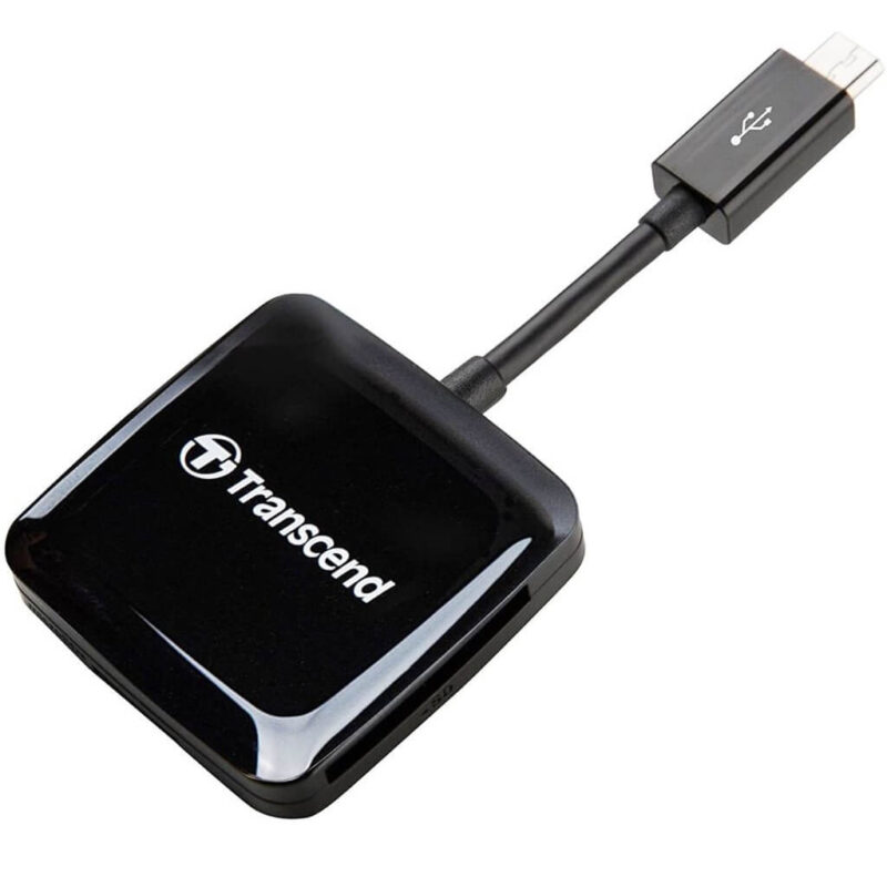 Transcend OTG Smart Card Reader For Android Devices - Black