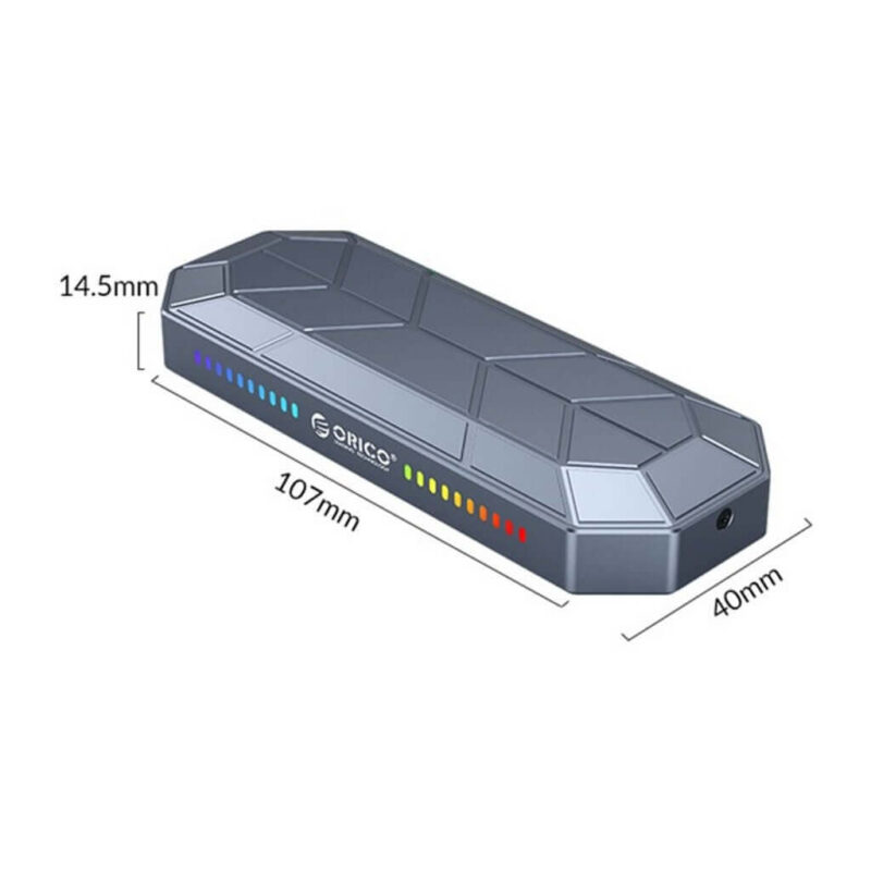 Orico Aluminum M.2 NVMe SSD RGB Enclosure USB 3.1