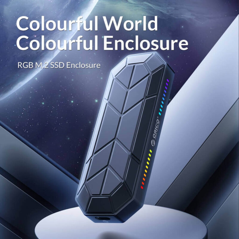 Orico Aluminum M.2 NVMe SSD RGB Enclosure USB 3.1