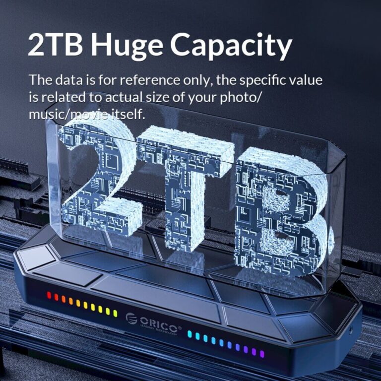 Orico Aluminum M.2 NVMe SSD RGB Enclosure USB 3.1