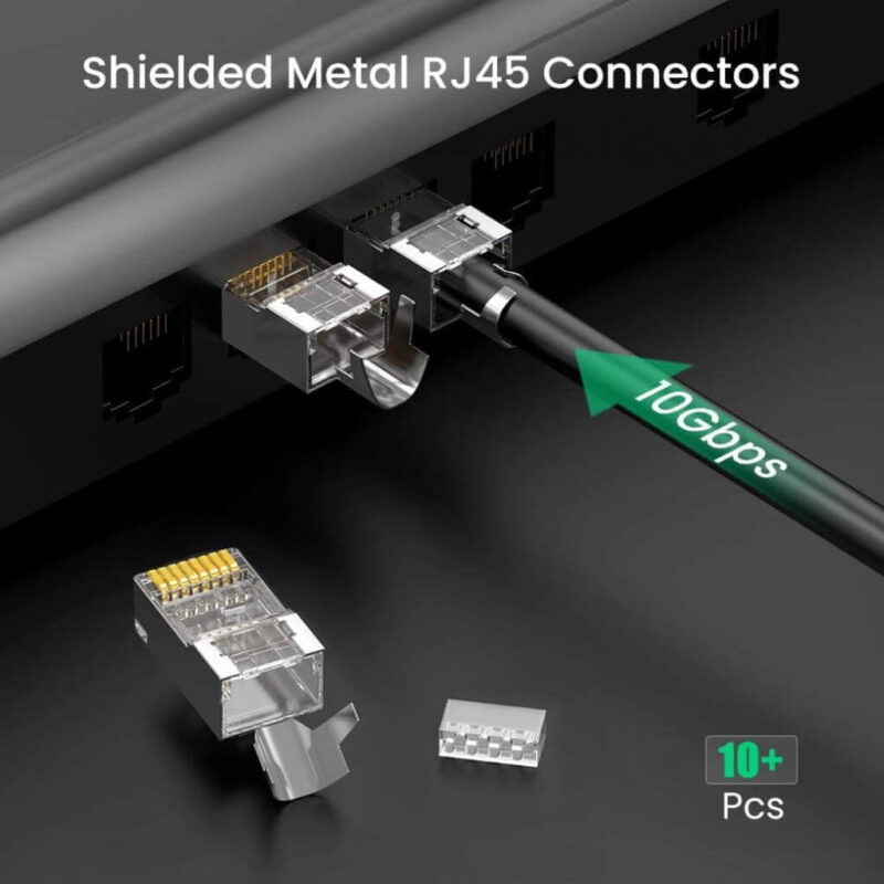 RJ45 Shielded Connector For CAT7 Ethernet Cable