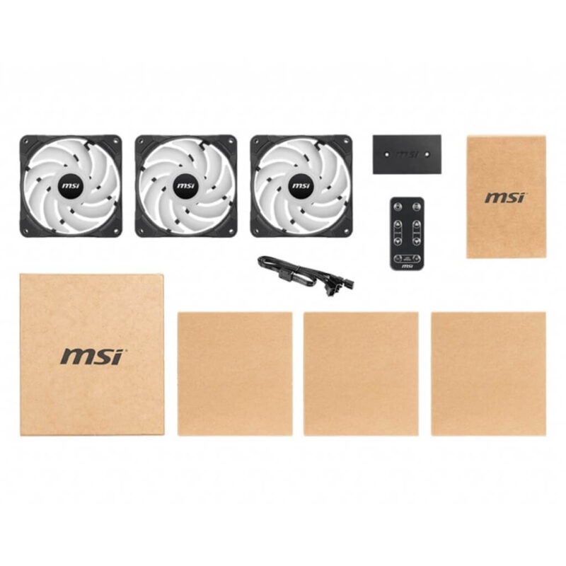 MSI MAG MAX F12A-3H Gaming Fan With ARGB Controller Pack