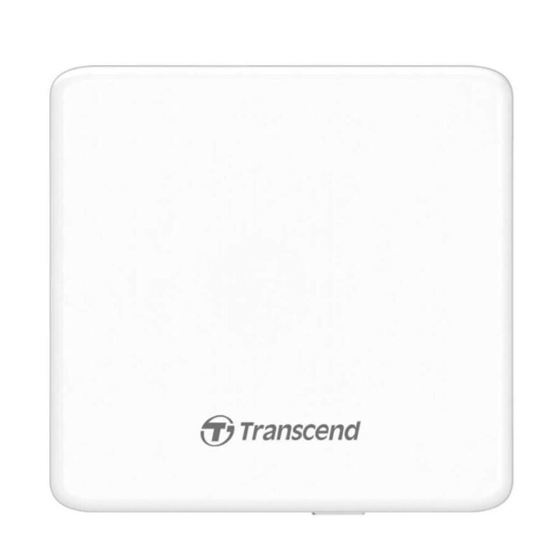 Transcend Ultra Slim Portable DVD Writer Optical Drive - White