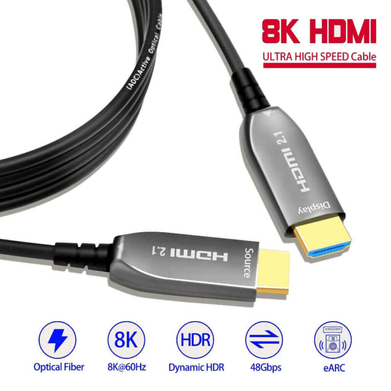 8K HDMI 2.1 Active Optical Cable Ultra HD