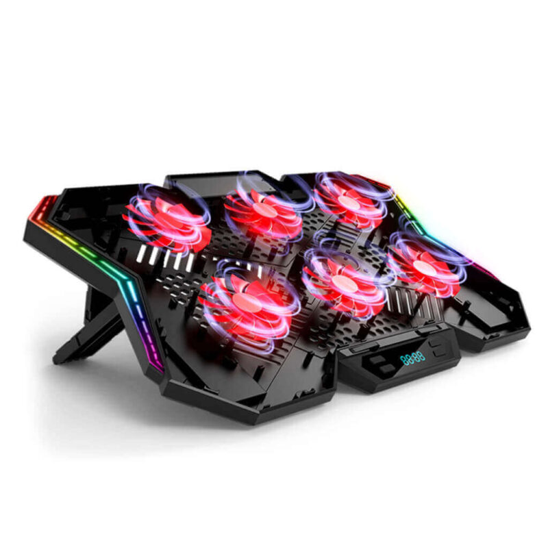 CoolCold K40 RGB Laptop Cooler 6-Fan Cooling Pad