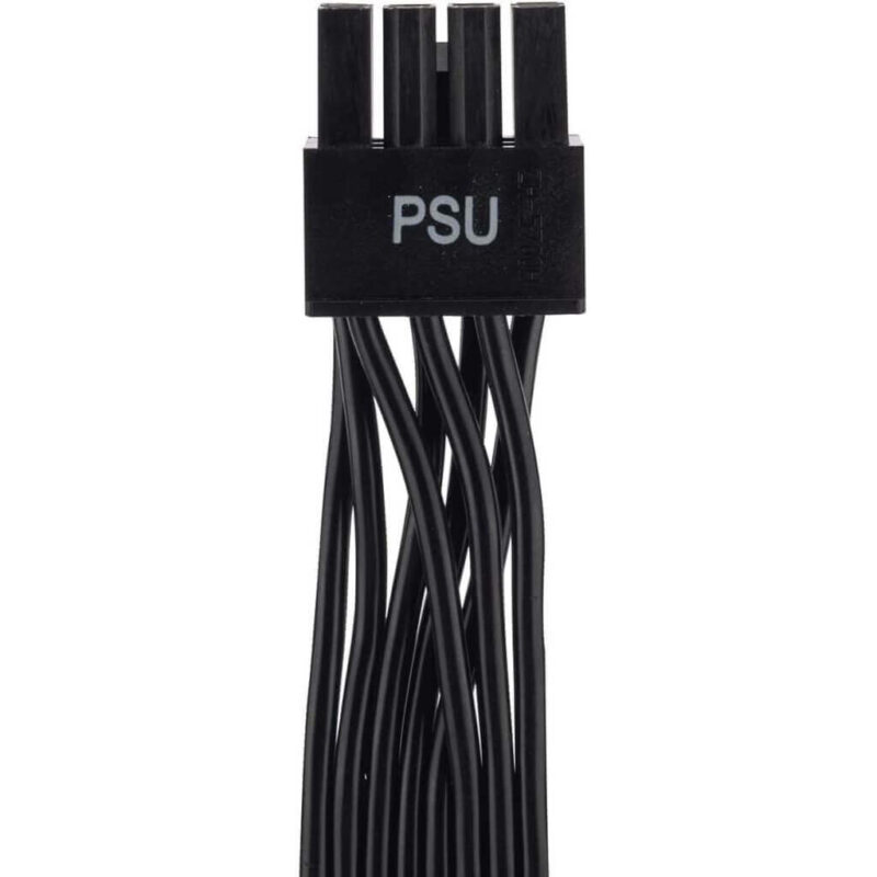 PSU 8 Pin To 6+2 Pin PCI-E Male To Male GPU Power Cable Black