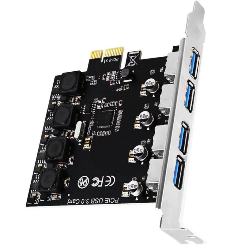 4 Ports Superspeed 5Gbps USB 3.0 PCIE Express Expansion Card