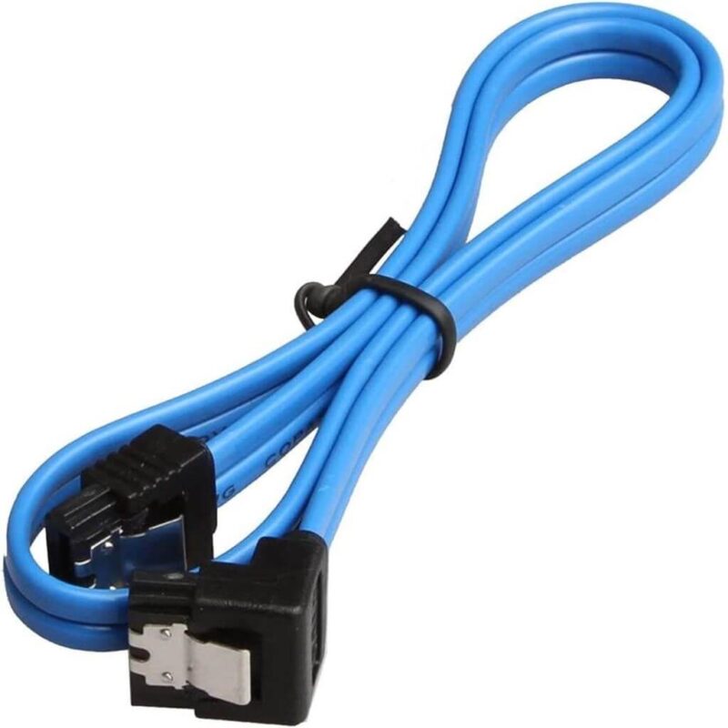 90 Degree Right-Angle SATA III Cable 6.0 Gbps With Locking Latch