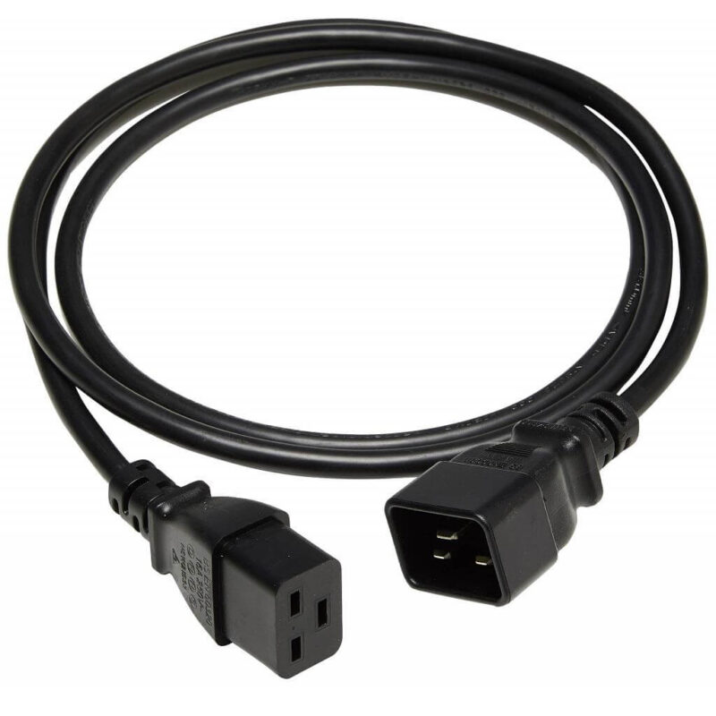 UPS Extension Cable C19 Plug To C20 Socket Server 16A 250V