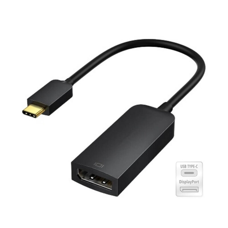 D-Tech USB-C Male To DisplayPort Female Converter | I.T. Megabyte Computers