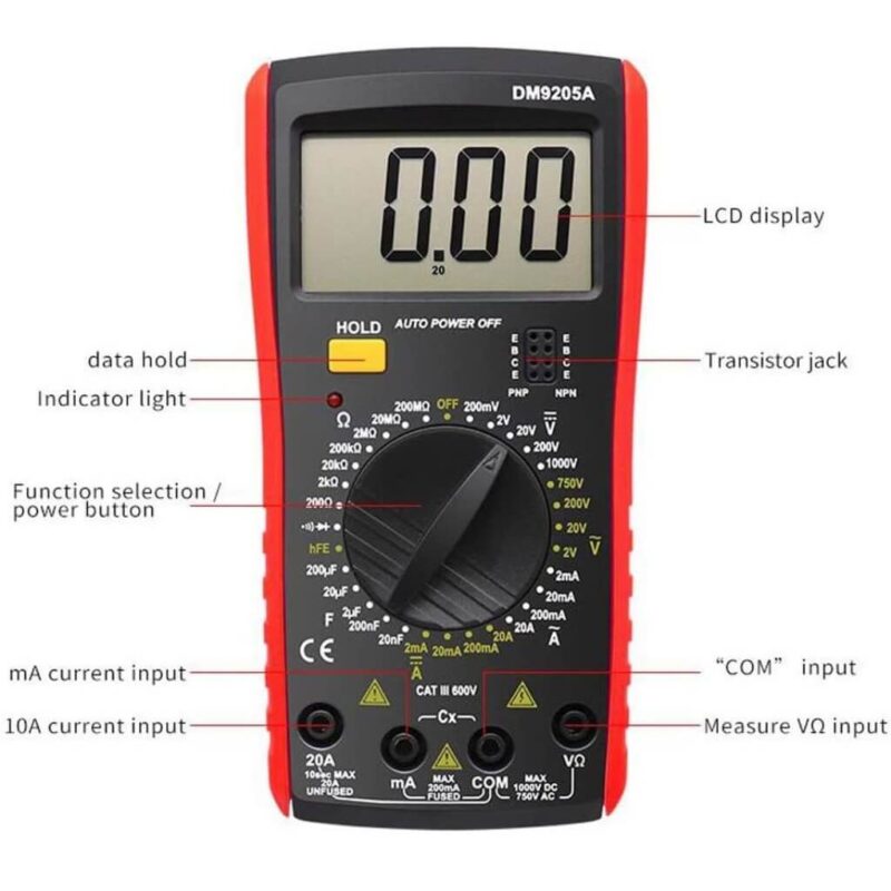 DM9205A AC DC Professional Digital Multimeter | I.T. Megabyte Computers
