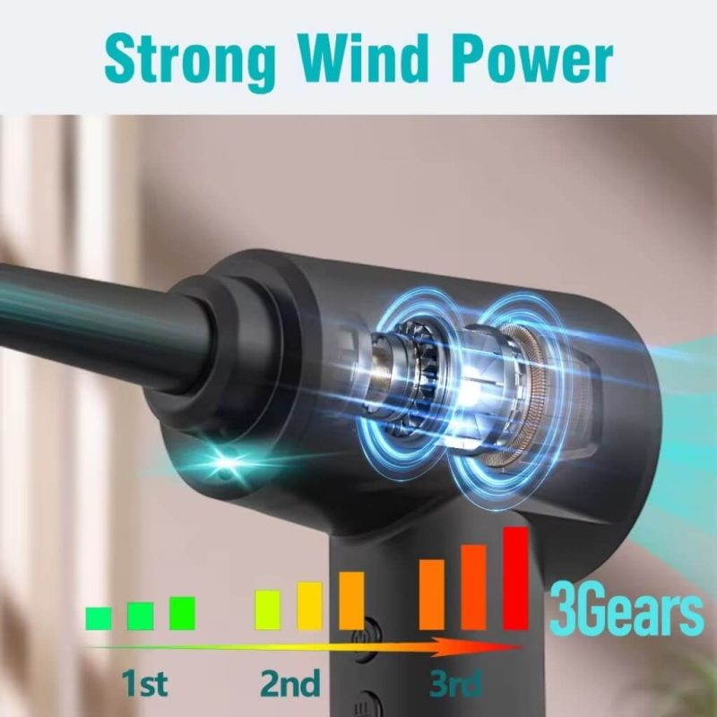 Electric Handheld Air Duster Cordless Portable Powerful